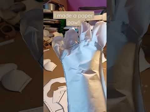 I made a paper paw | #furries #fursuiters #antizoo