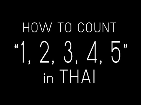 Learn Thai How to say in Thai | how to say Count 1 2 3 4 5 in Thai language