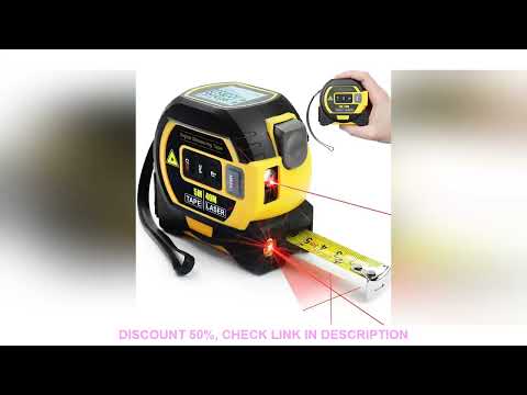 3-in-1 Laser Tape Measure 40/60M Meters Infrared Laser Distance Measuring Smart Energy Ruler High Pr