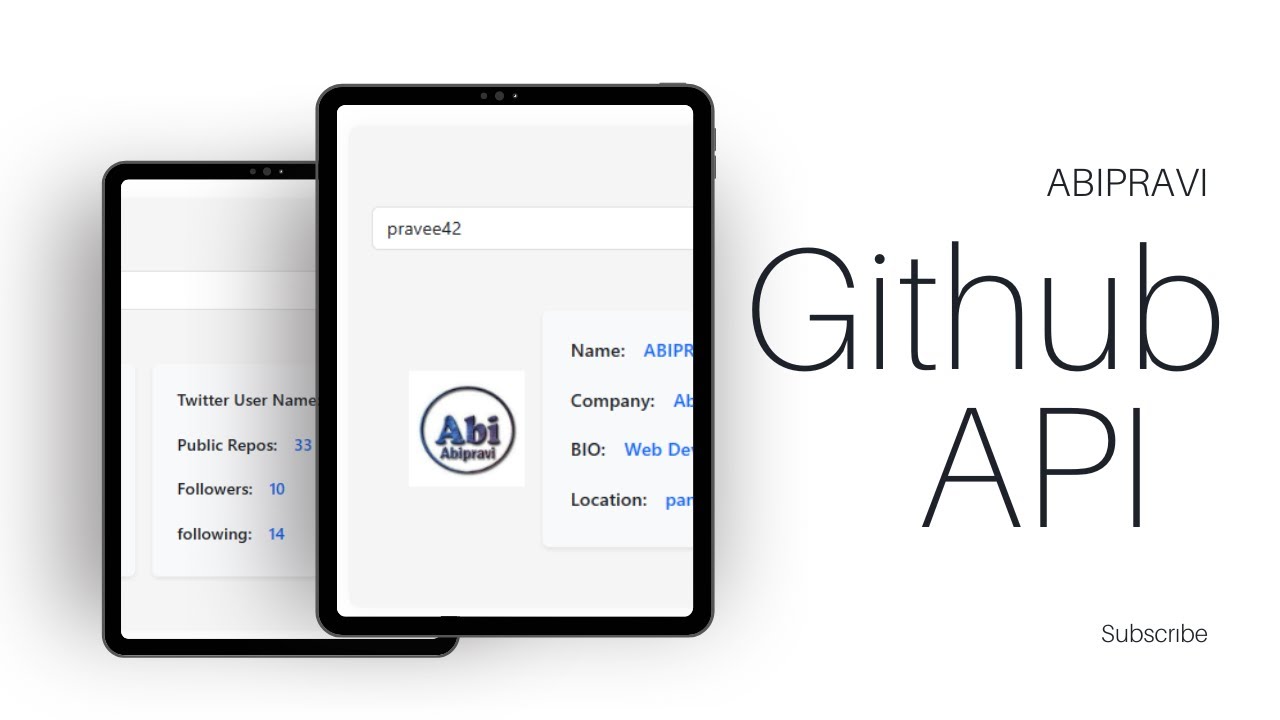 ASMR: Mastering GitHub API: Build a Web App to Load User Info | HTML, CSS, JS Tutorial