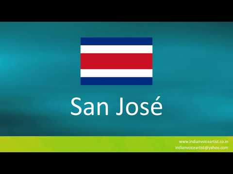 How to pronounce the capital of Costa Rica "San José". (Spanish and English)
