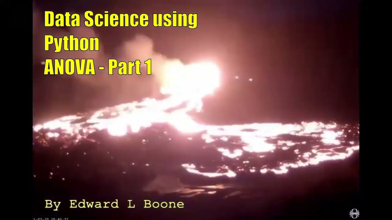 Data Science using Python... ANOVA - Part 1
