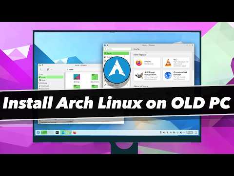 How TO Install Arch Linux on OLD PC & LAPTOP // Running LINUX on OLD PC