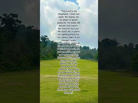 Psalms 23:1-6