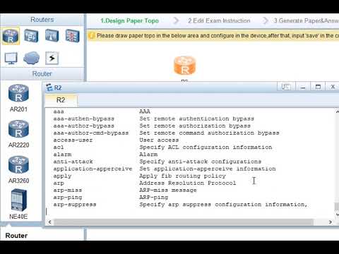 Huawei VRP Lab (configuration basics)