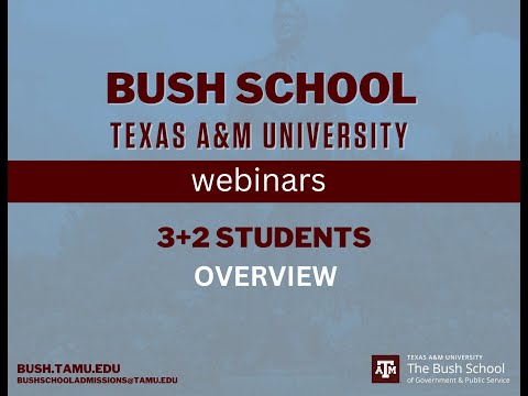 TAMU 3+2 Virtual Info Session