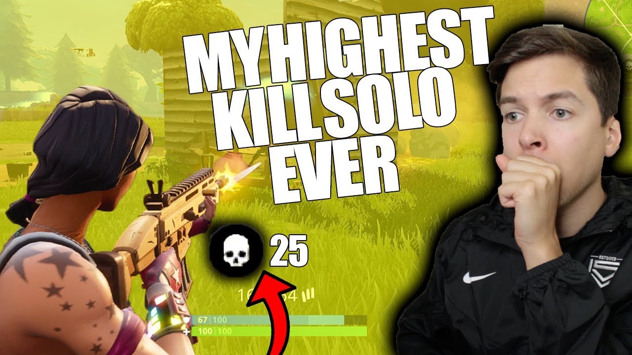 MY *NEW* SOLO KILL RECORD IN FORTNITE BATTLE ROYALE