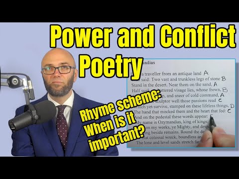 Understanding Poetry: Rhyme Schemes (Power and Conflict Poetry)