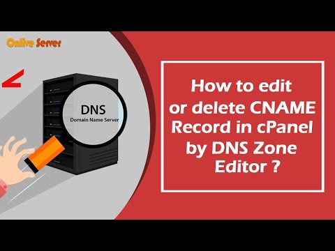 How to edit or delete CNAME Record in cPanel by DNS Zone Editor with @OnliveServer