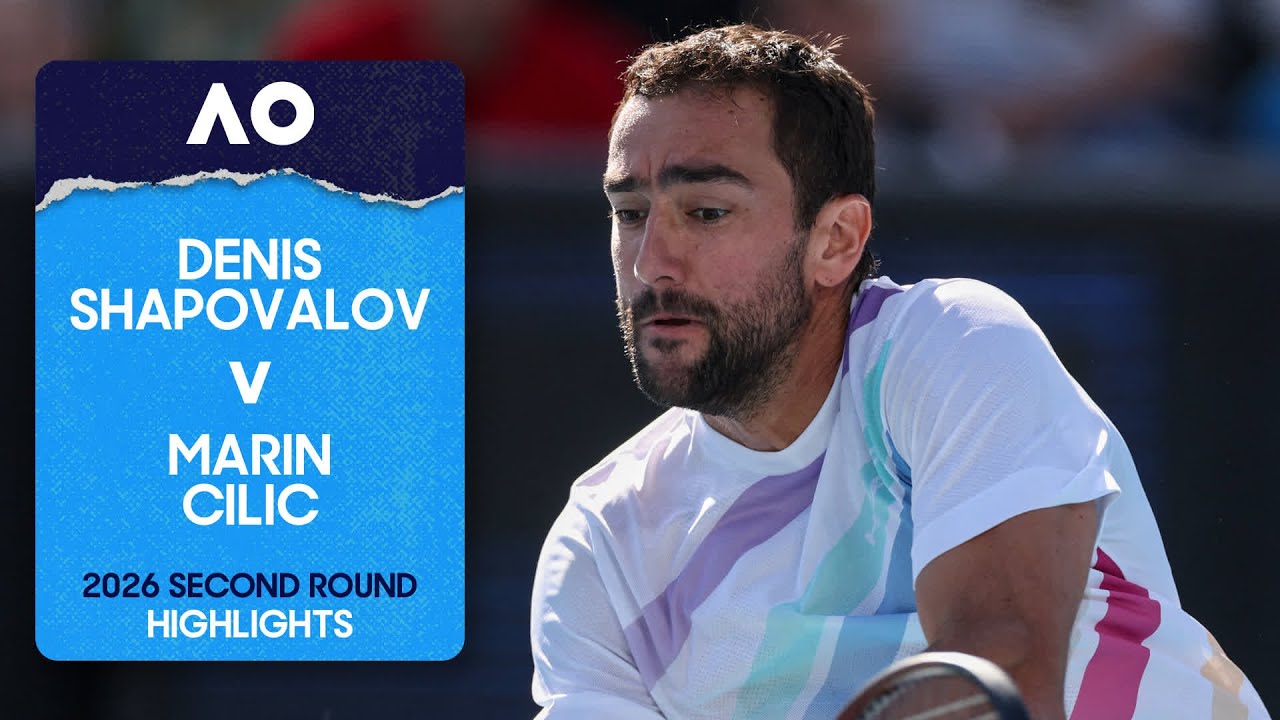 Čilić Takes Down #21 Shapovalov In Straight Sets At Australian Open