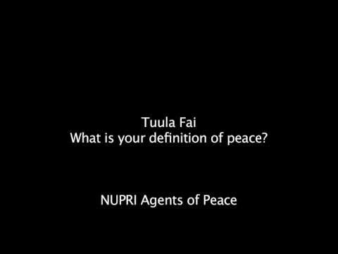 Tuula Fai: What is your definition of peace?
