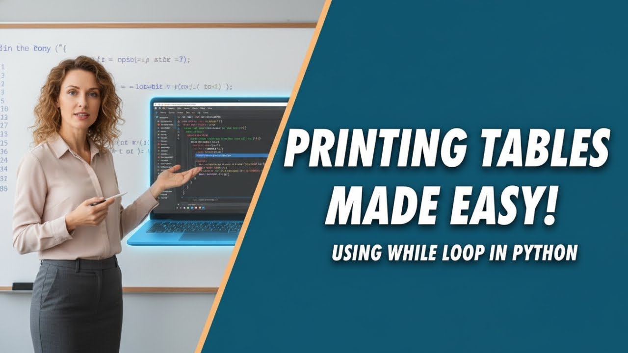 Print Multiplication Table in Python Using While Loop | Python Basics for Beginners