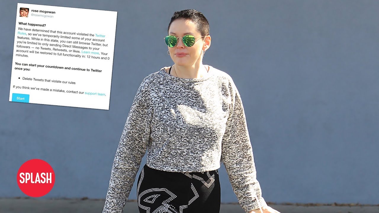 Rose McGowan Suspended from Twitter for ‘Violating Rules’ | Daily Celebrity News | Splash TV