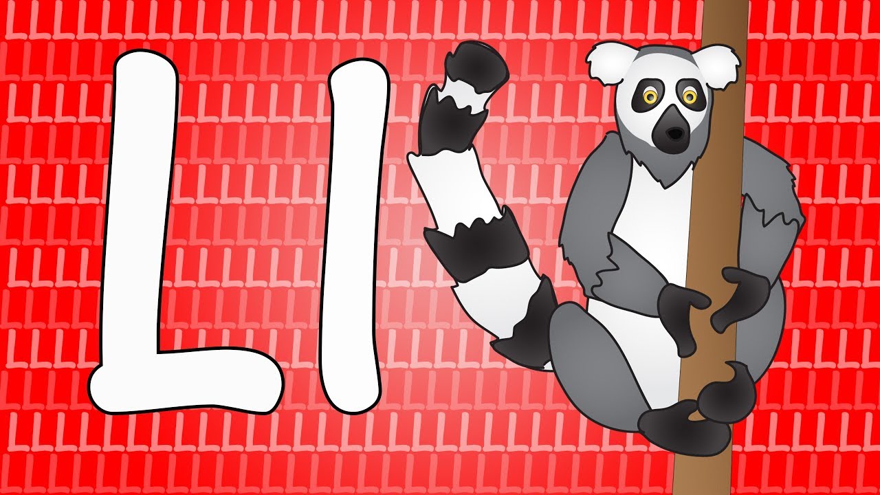 Letter L Song for Kids - Words that Start with L - Animals that Start with L