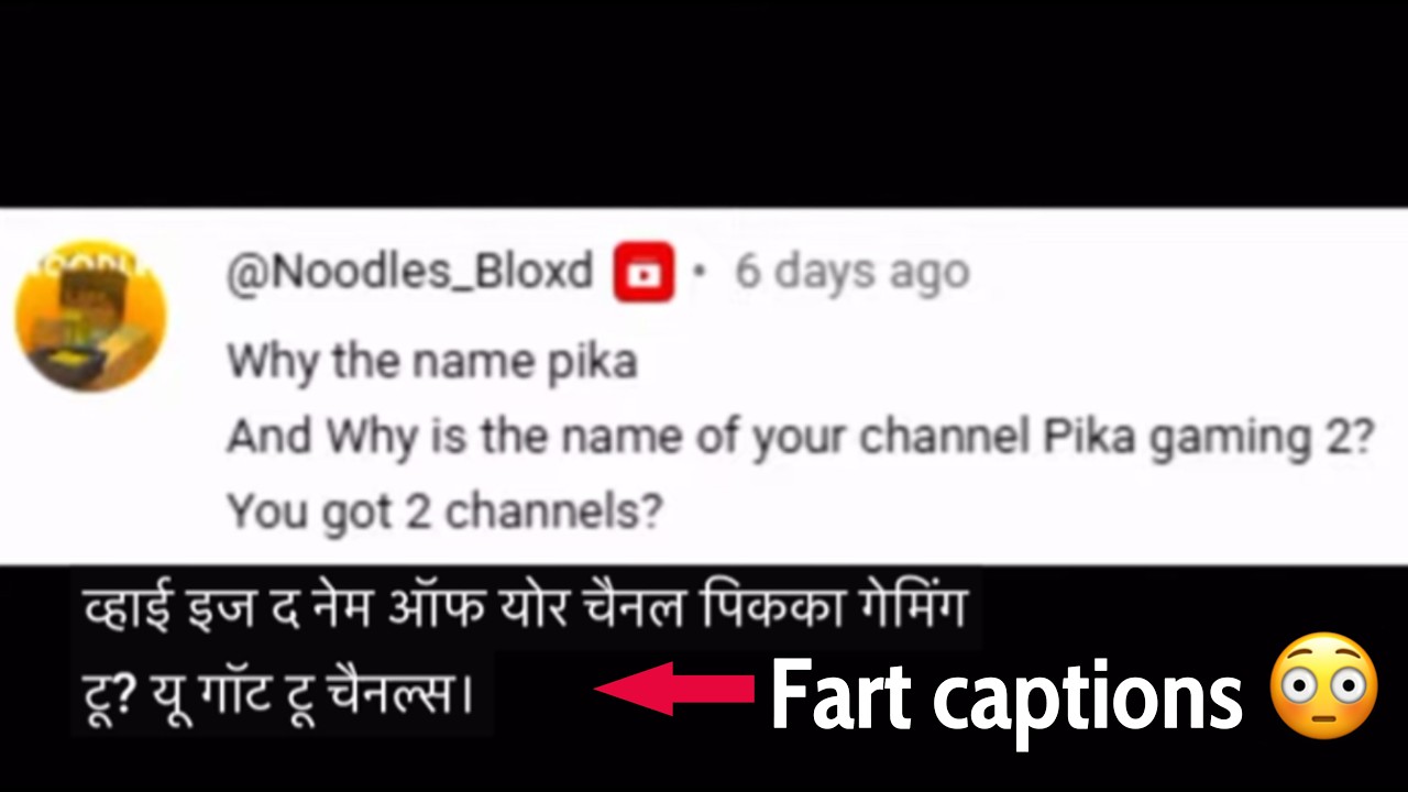 YouTube has fart captions 💨