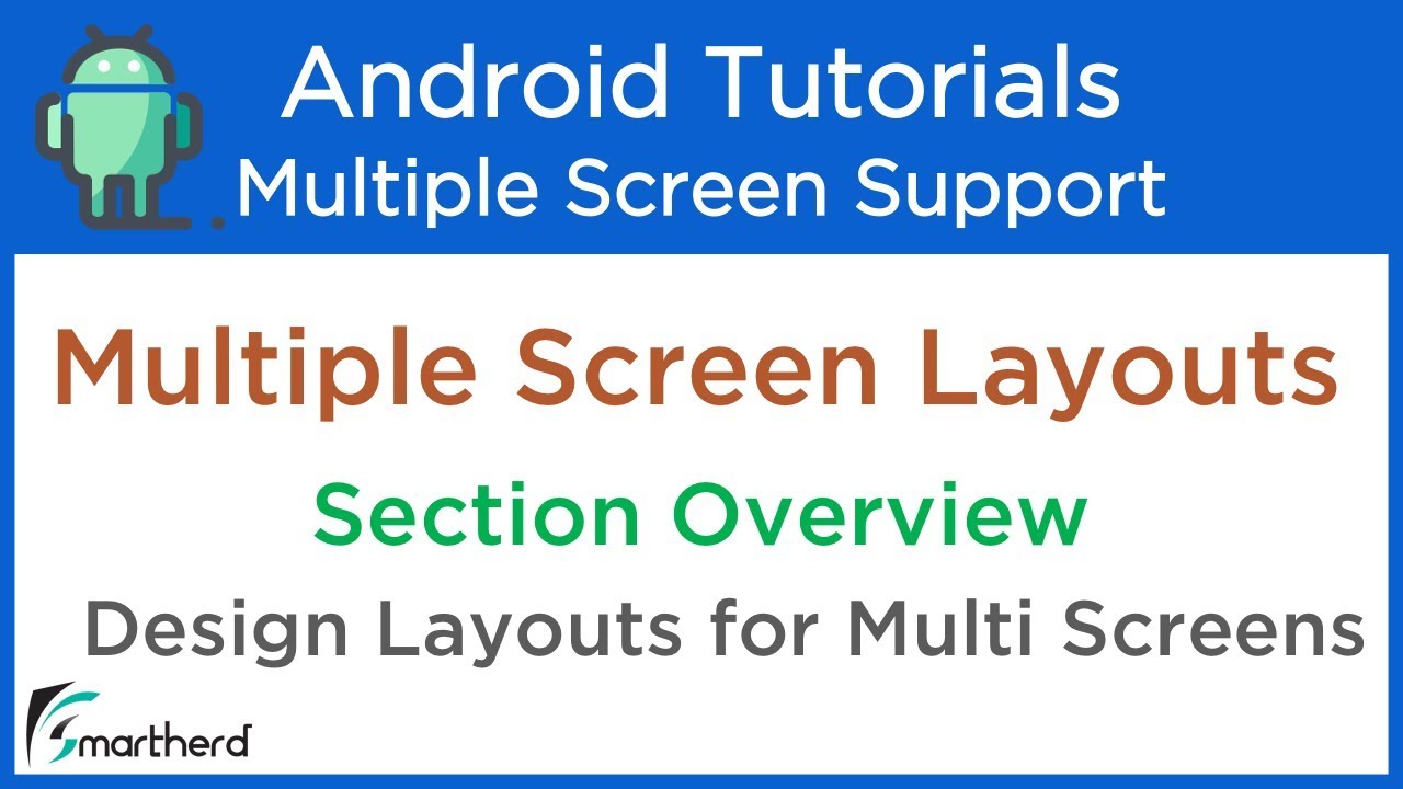 Android Multiple Screen Support: Project Setup #2.1