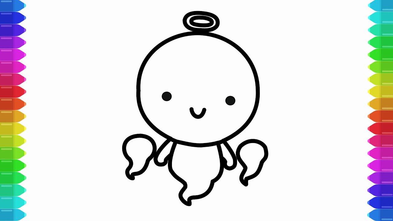 How to draw CASPER GHOST 👻 Print color page 👇🔻🖨️ FREE [EASY DRAW]