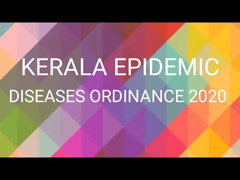 The Kerala Epidemic Diseases Ordinance 2020