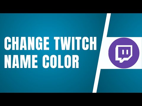 How To Change Twitch Name Color | Twitch Chat Color ✅ Tutorial