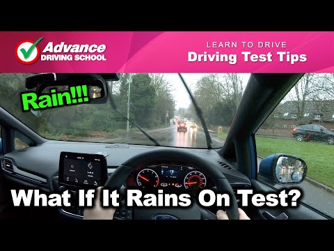 What If It Rains On My Driving Test? | Learn to drive: Driving Test Tips