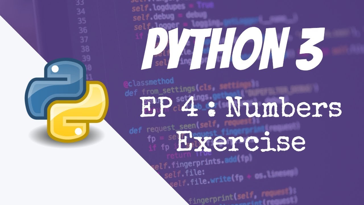 Exercise Solutions -  Numbers in python