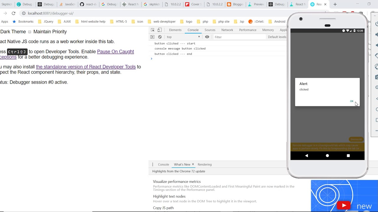 React Native Debugging Methods