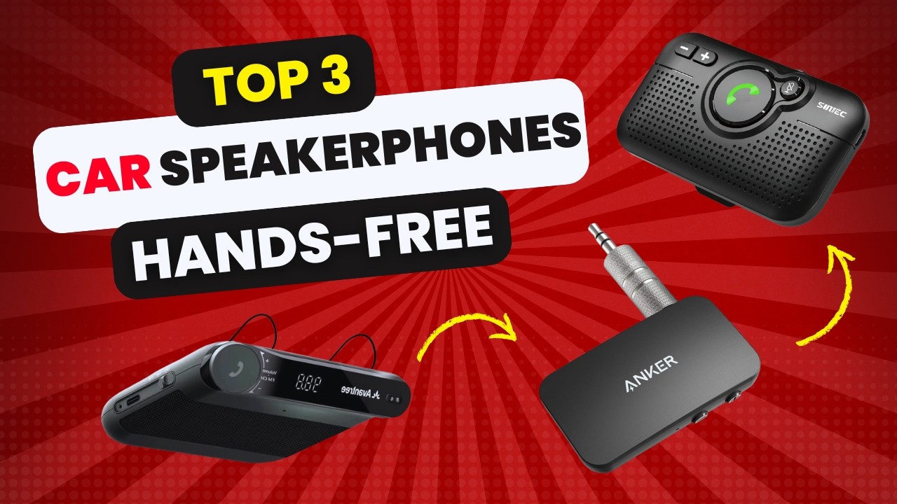 Top 3 Hands-Free Bluetooth for Car 🚗🔊 Best Car Speakerphones for Calls & Music
