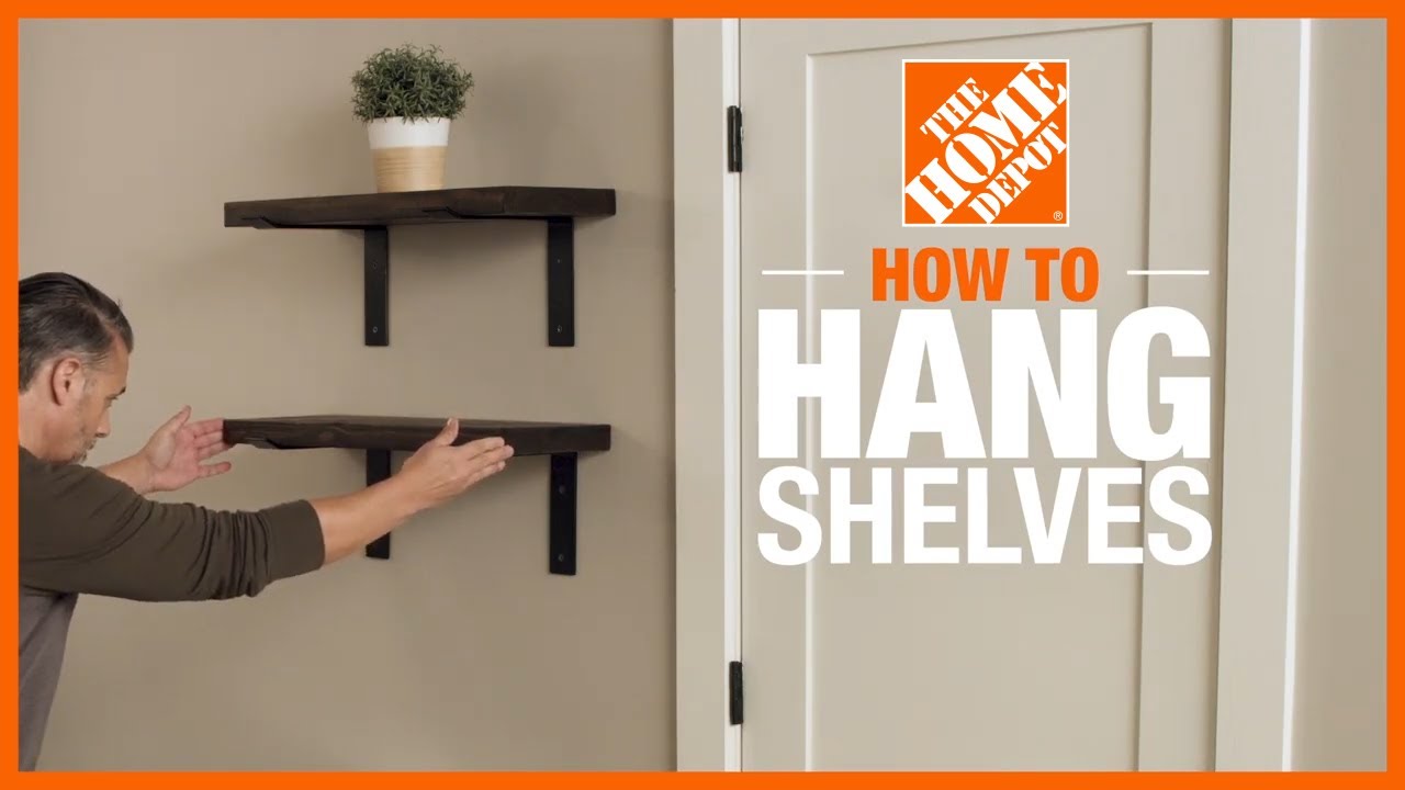 How to Hang Shelves | DIY Projects | The Home Depot