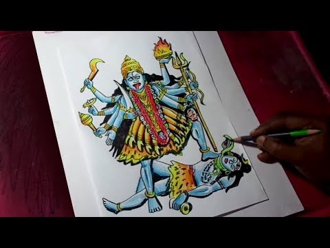 How to Draw Goddess Mahakali Drawing | Heidi Roberts