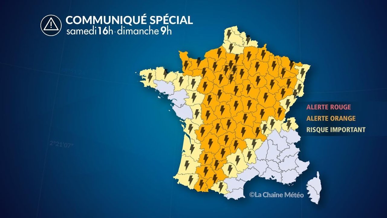 Belgique : des orages violents à prévoir dès vendredi, un changement ...