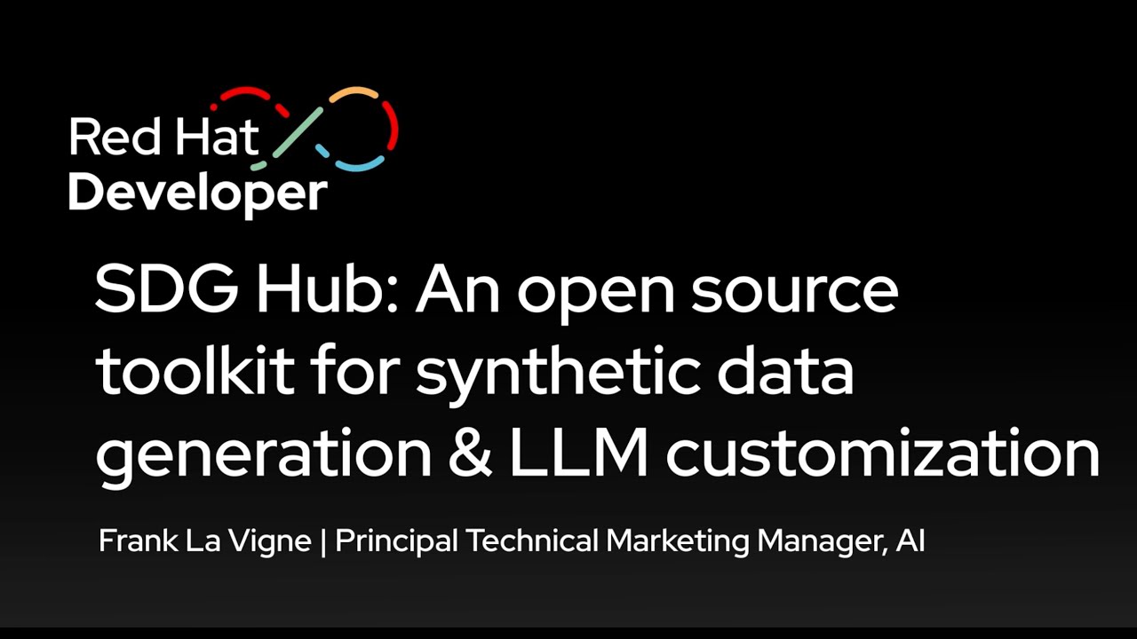 SDG Hub: An open source toolkit for synthetic data generation & llm customization