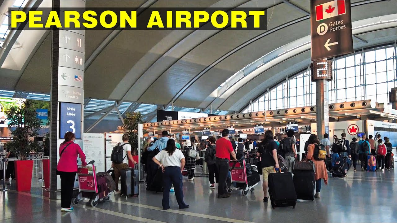 Toronto Pearson Airport From Check-in to Departure Gate (Aug 2021)