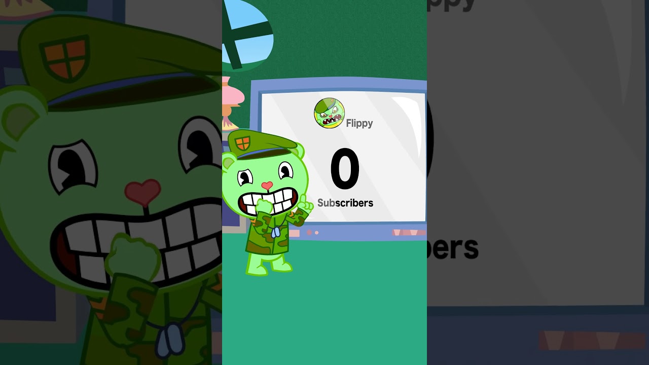 1💚 #thankyou #happytreefriends #flippy #shorts