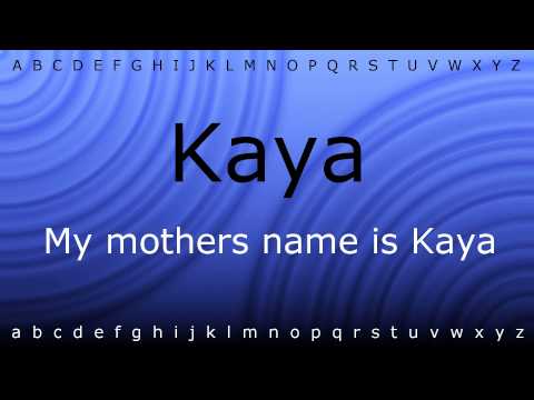 Here I will teach you how to pronounce 'Kaya' with Zira.mp4