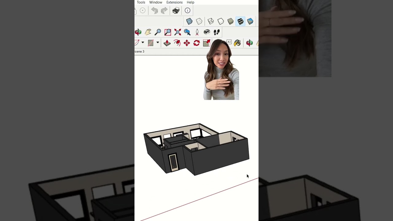 how to create an #axonometric view in #sketchup
