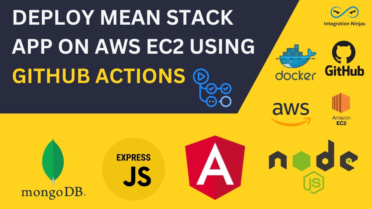 Deploy MEAN Stack App On AWS EC2 Using GitHub Actions | CI/CD Pipeline Tutorial