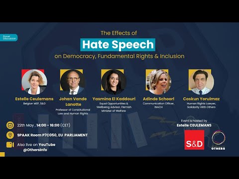 Hate speech is not new, Prof. Johan Vande Lanotte #hatespeech #ruleoflaw #democracy