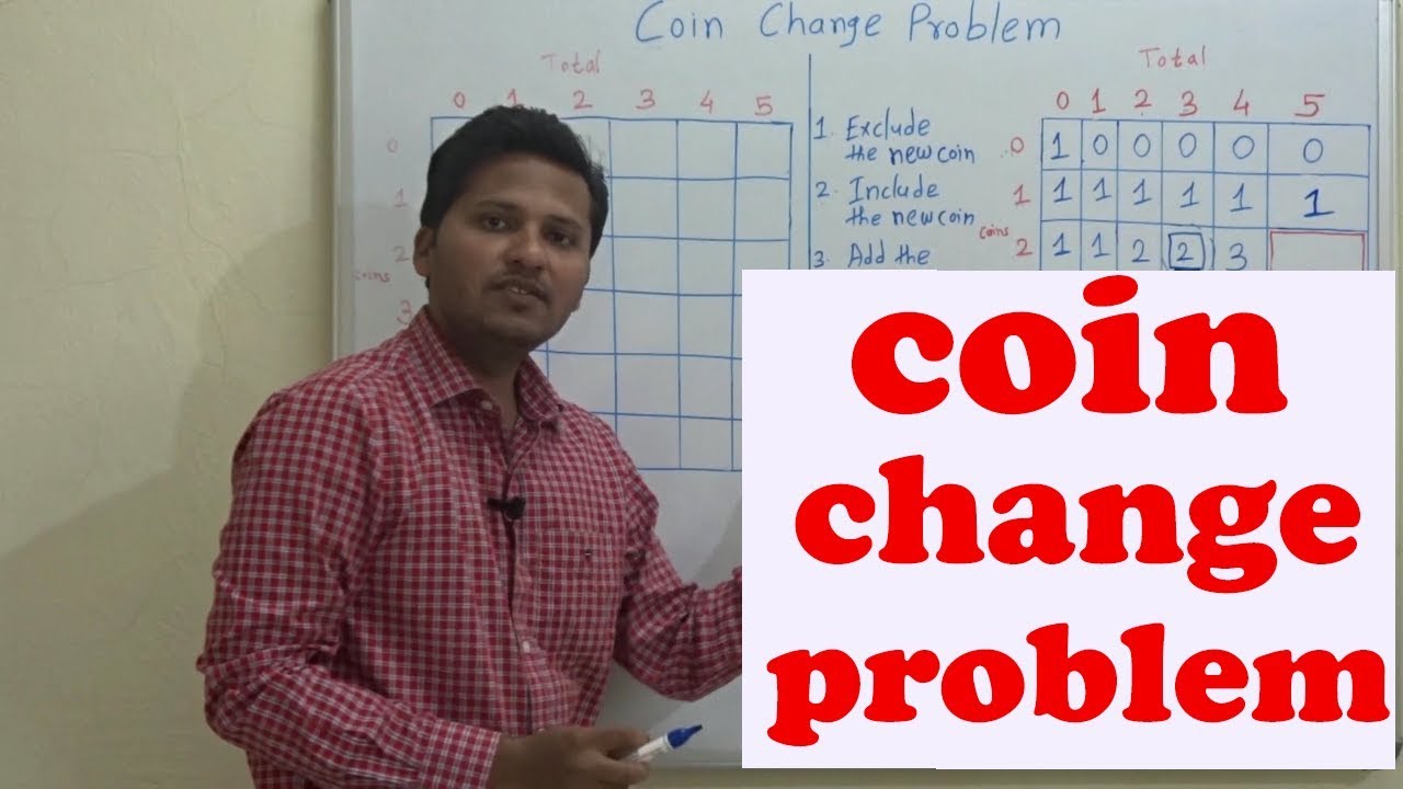 Coin change problem(Dynamic Programming)(Code/Algorithm/program)