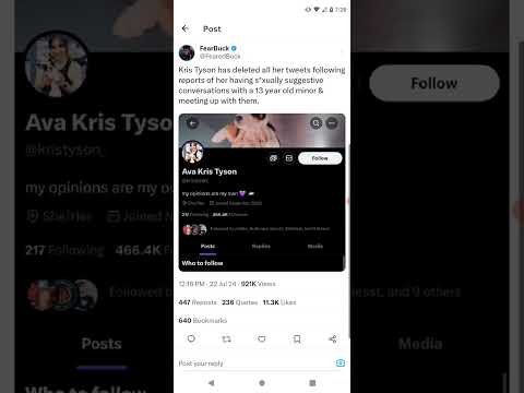 Kris Tyson Deleted All There Tweets