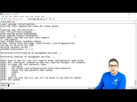 Root password recovery on Juniper