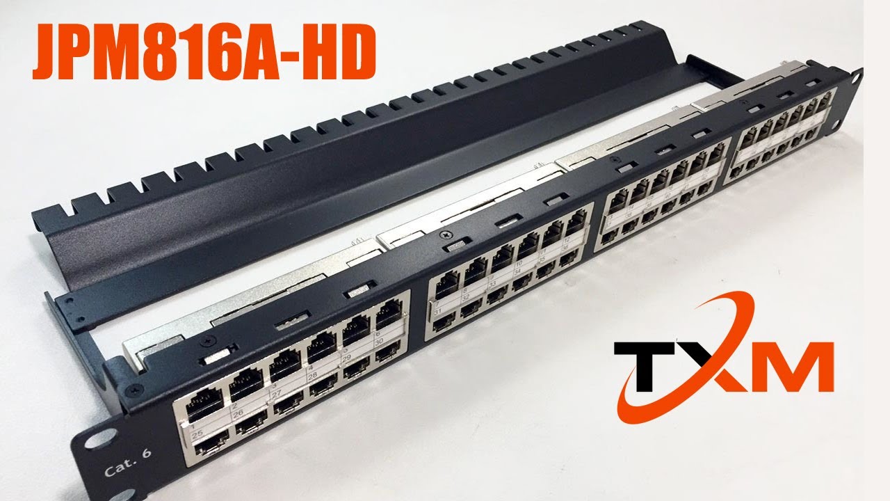 JPM816A HD Cat6 48 port patch panel