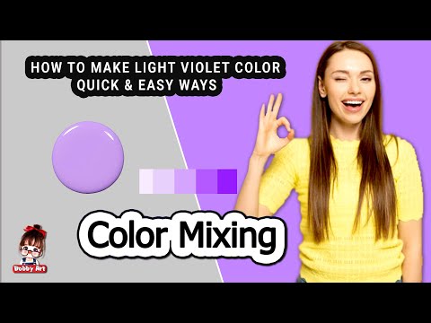 Light violet Color | How to Make Light Violet Color secrets | Color Mixing Acrylic & Oil paint