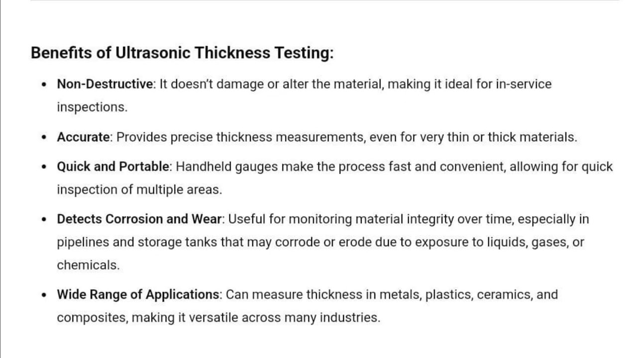 ultrasonic thickness testing, a non-destructive testing (NDT) method‼️#welding #ndt