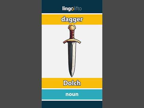 π¬π§π©πͺ dagger - Dolch : learn English : Lernen wir Englisch : vocabulary builder