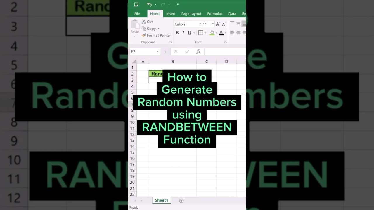 Boost Your Excel Skills: Master the RANDBETWEEN Function for Random Number Generation