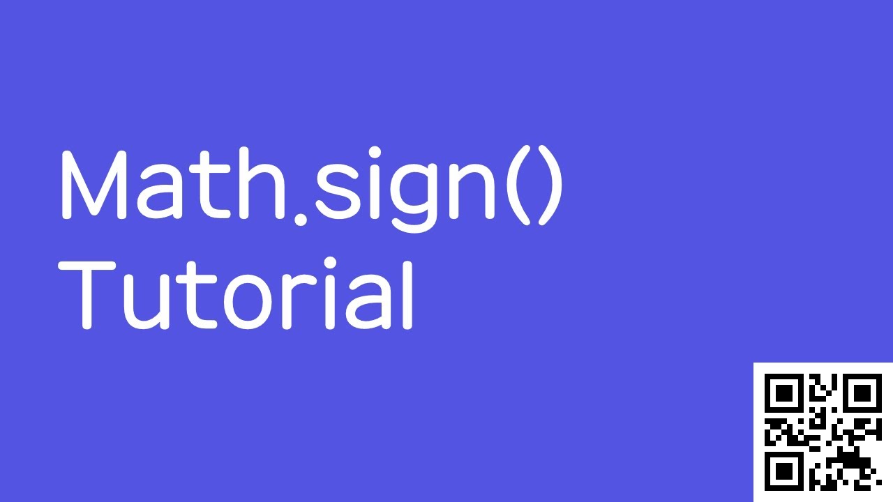 Math.sign() tutorial | JS | CoderNap
