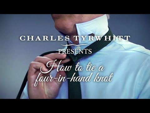 How to tie a Four-in-hand knot