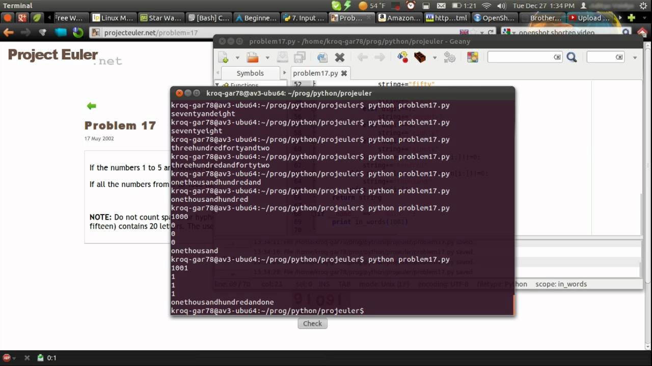 Project Euler: Problem 17
