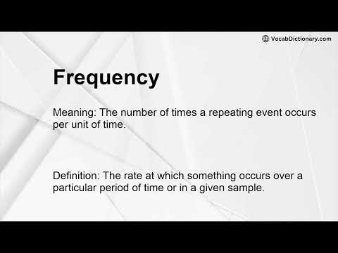 Frequency Meaning